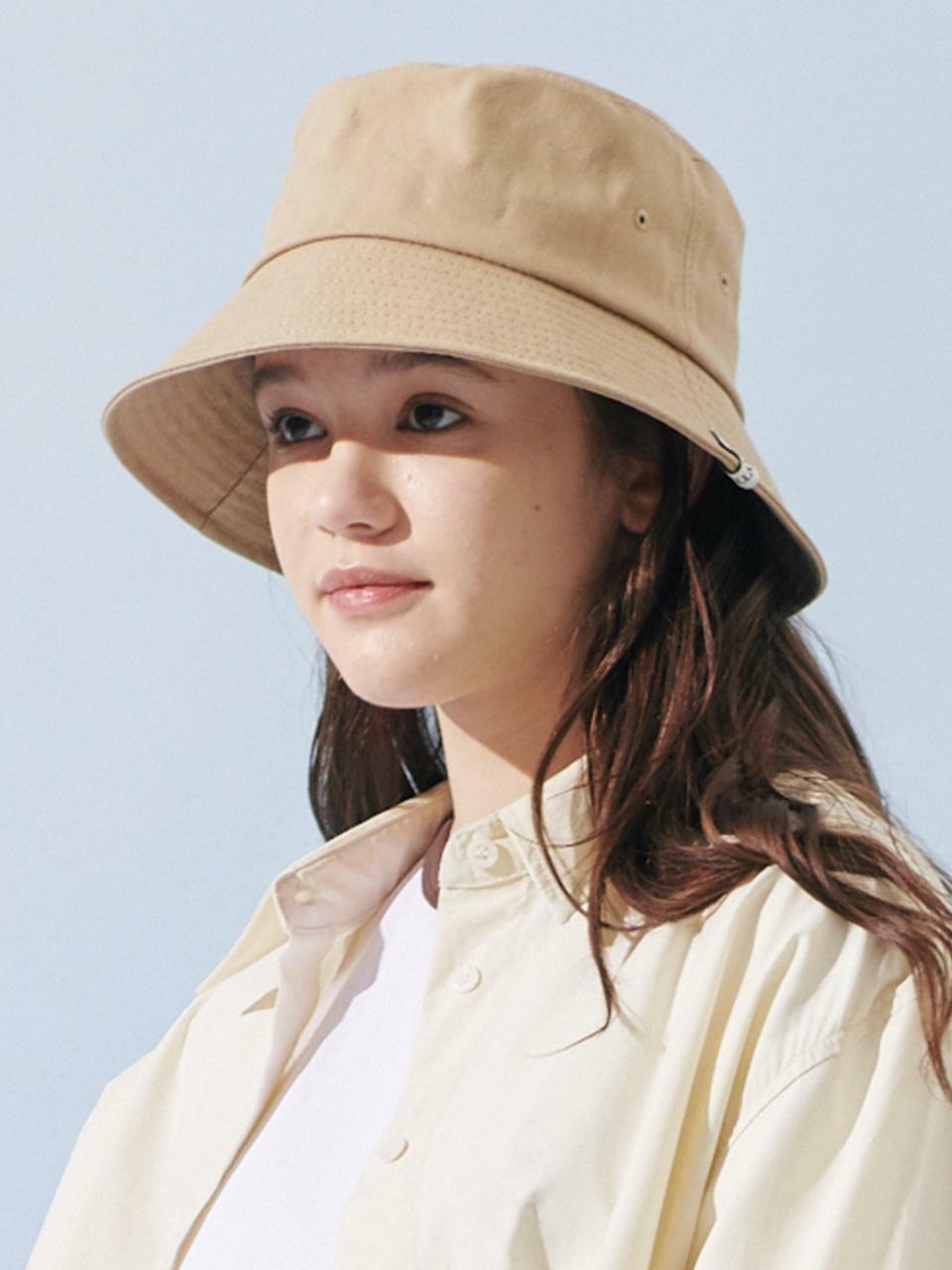 Label point bucket hat / Beige - 하고