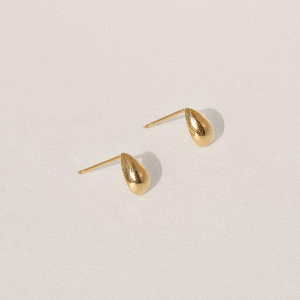 Mini Egg Earring - gold (silver925) - HAGO(하고)