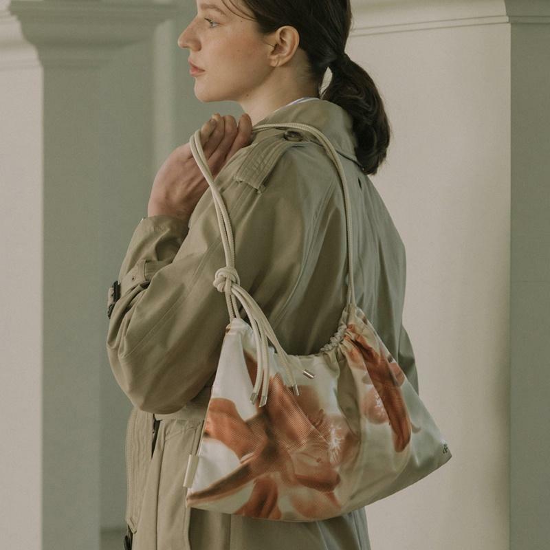 Drawstring Bag Columbine_Coral - HAGO(하고)