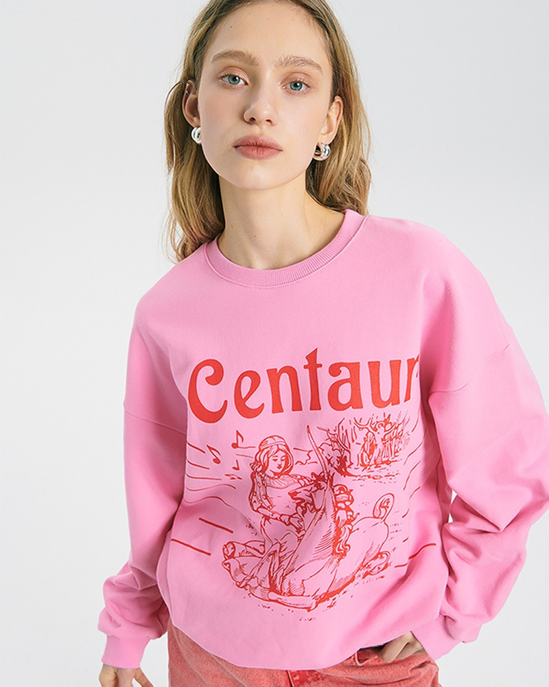 CENTAUR STORY SWEATSHIRT_PINK - HAGO(하고)