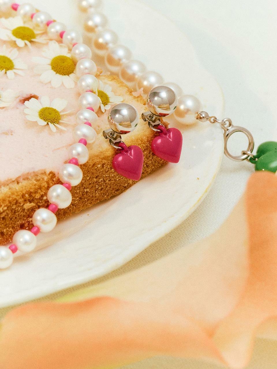 3-Way Heart Ball Earrings_VH2313EA003B - 하고