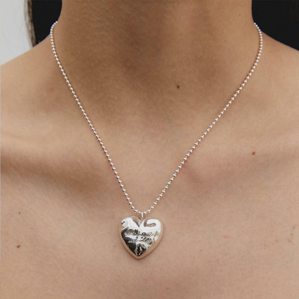 bumpy love chain necklace - HAGO(하고)