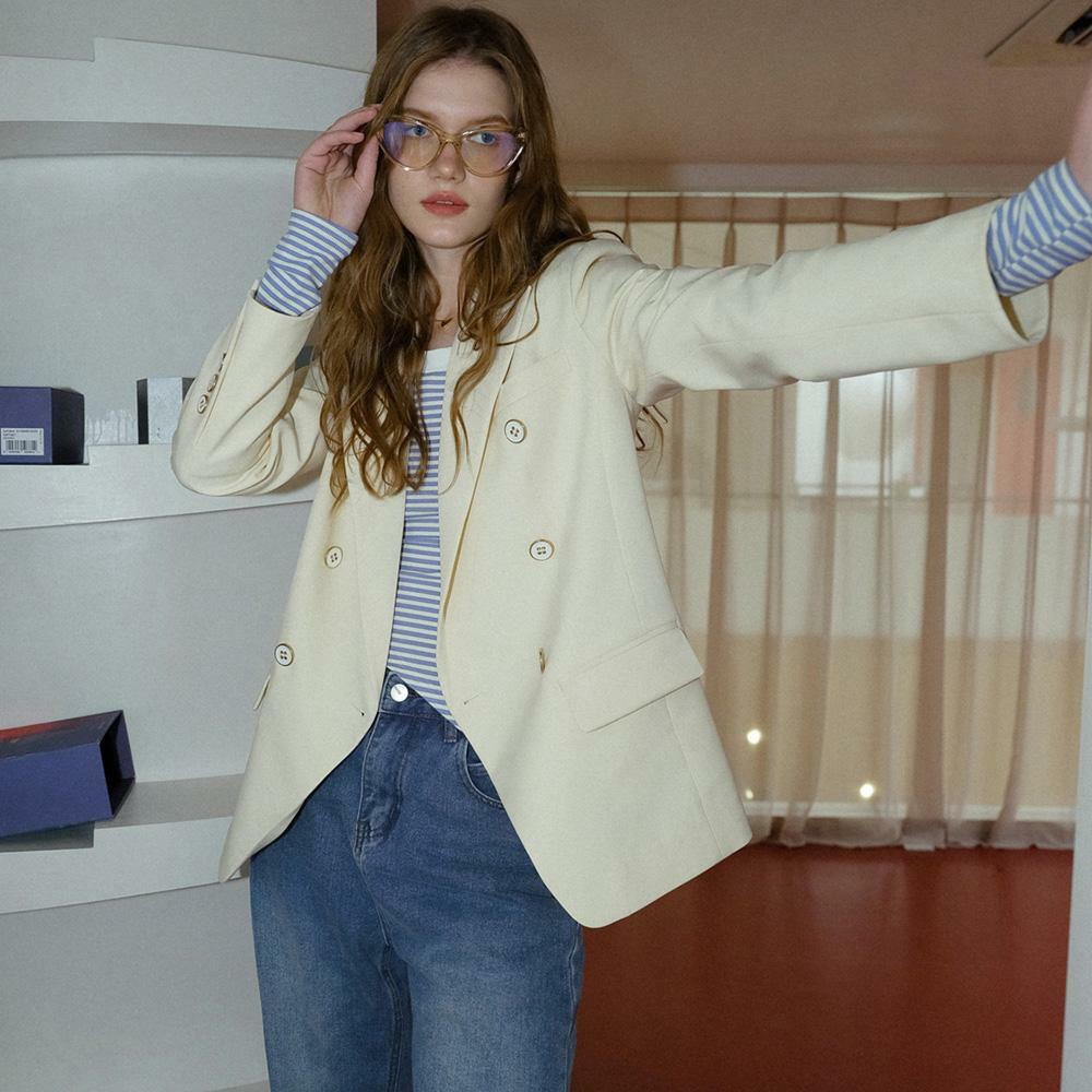 DD_Cream button jacket - 하고(HAGO)