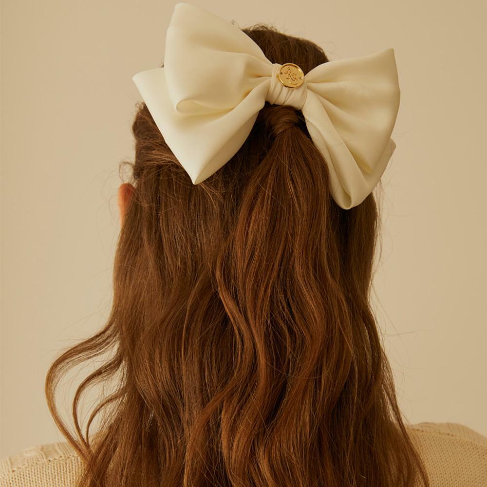 ANC SATIN RIBBON HAIRPIN__4COLOR - 하고(HAGO)