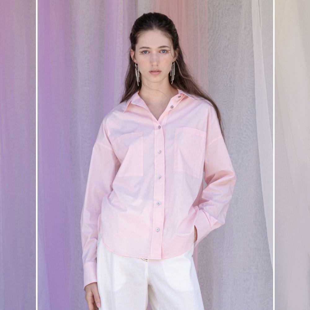 SUMMER COTTON SHIRTS-LIGHT PINK - HAGO(하고)