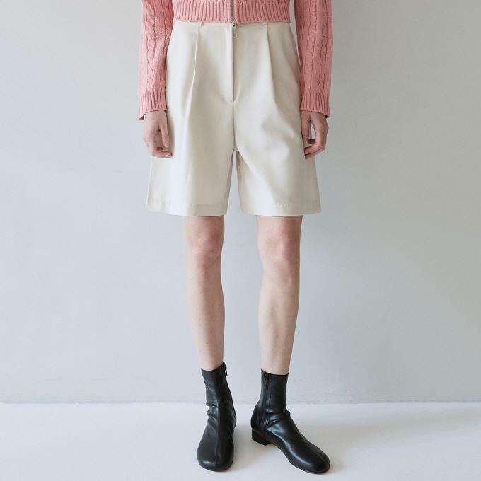 BASIC BERMUDA PANTS_CREAM - HAGO(하고)