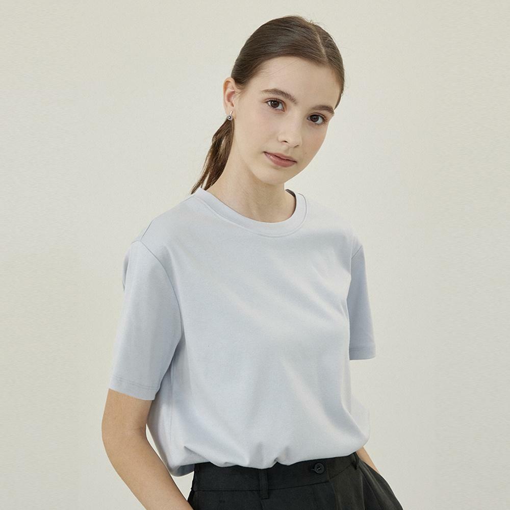 Basic Silket Standard T-Shirts [COOL GRAY] - 하고(HAGO)