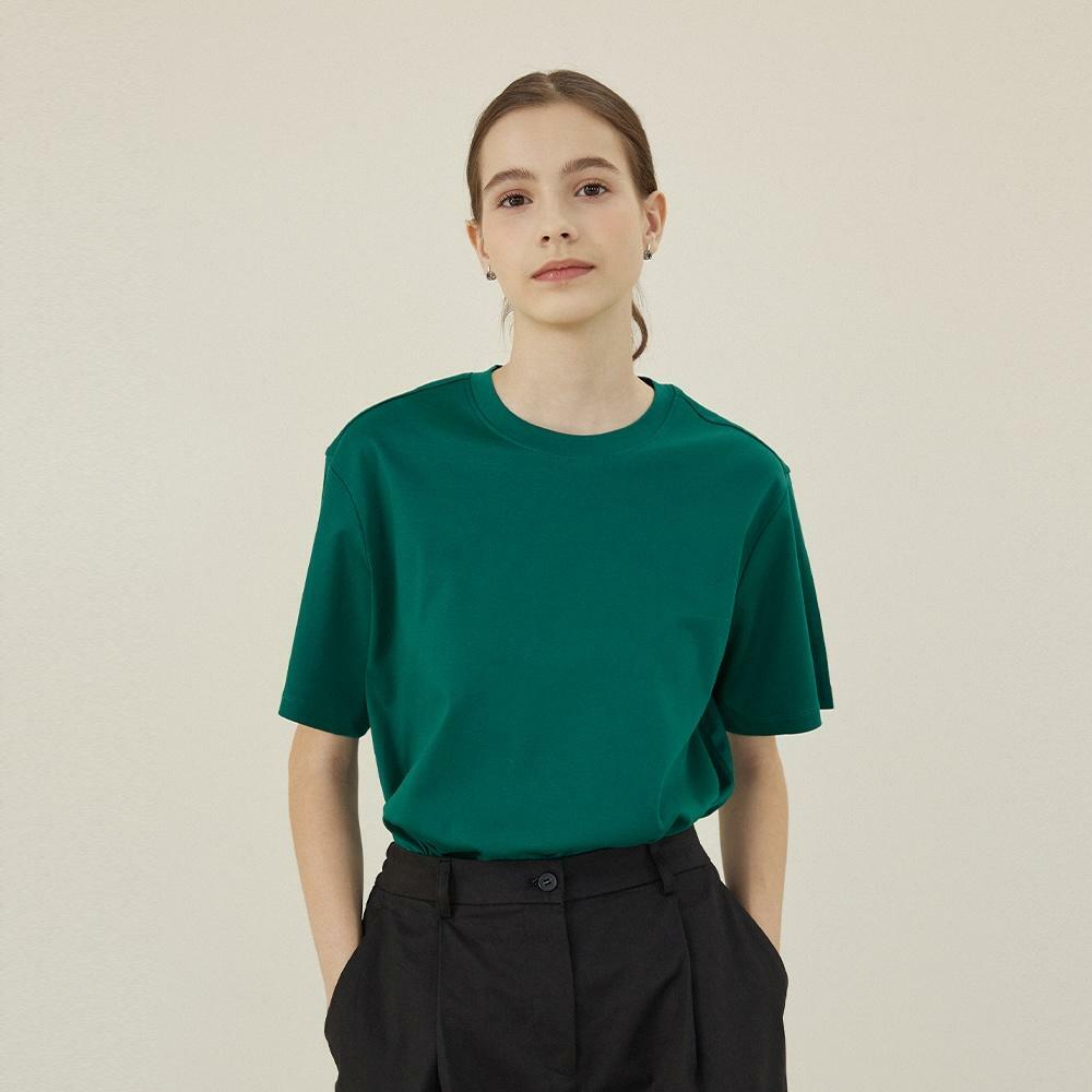 Basic Silket Standard T-Shirts [EVERGREEN] - HAGO(하고)