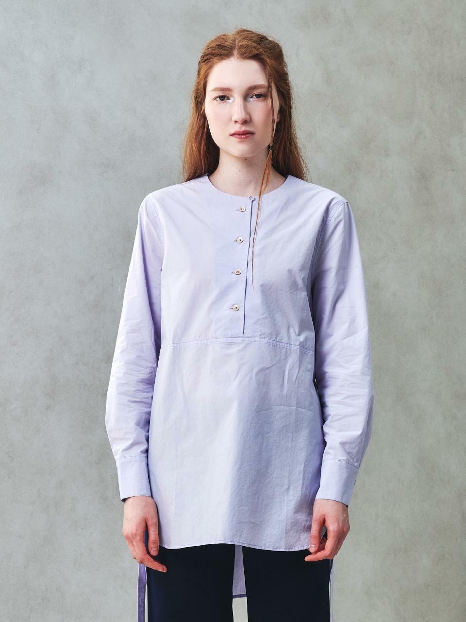 Signature Freya Long String Shirt_Violet - 하고(HAGO)