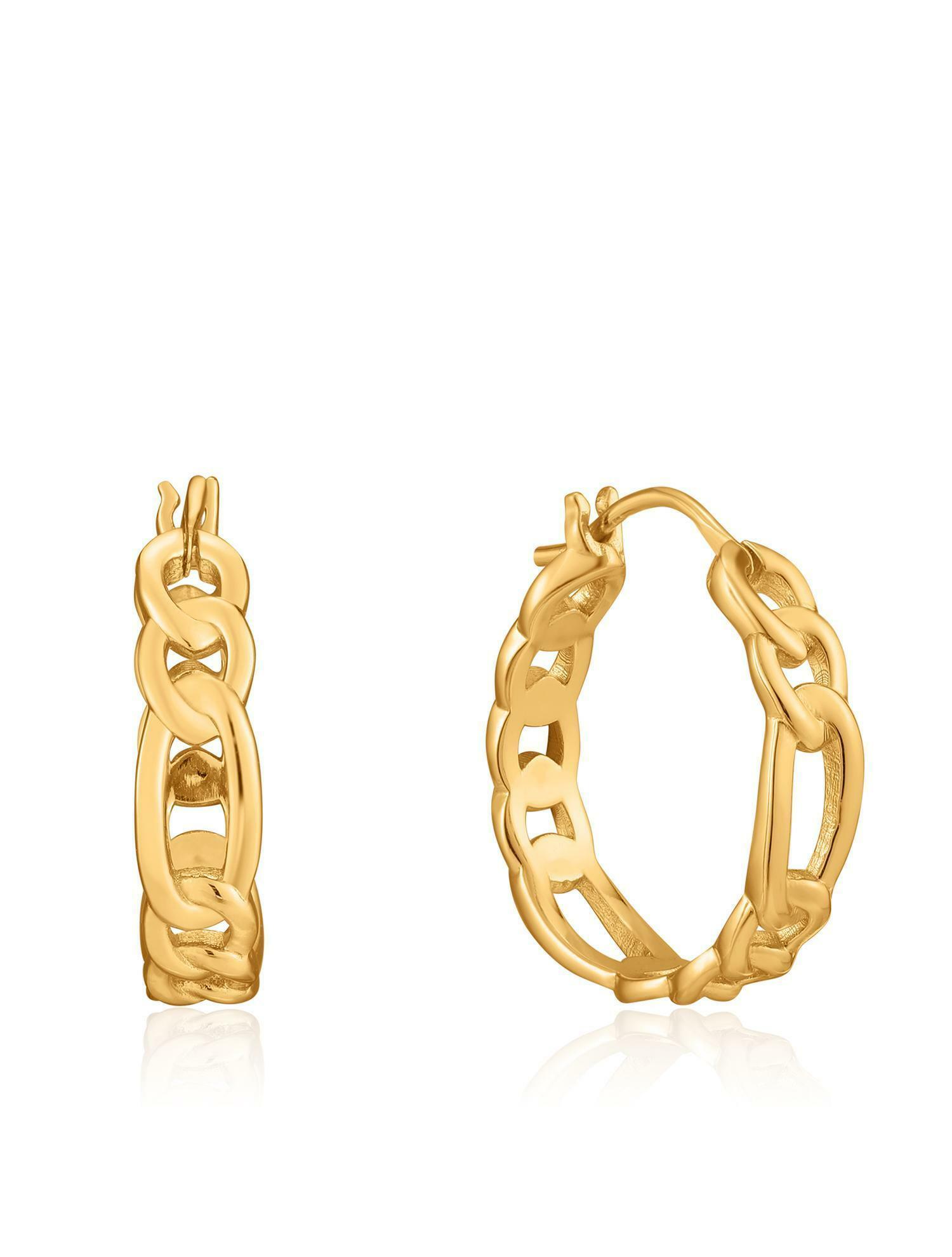 피가로 미니 후프 원터치 링 925 실버 귀걸이 E021-04G - HAGO(하고)