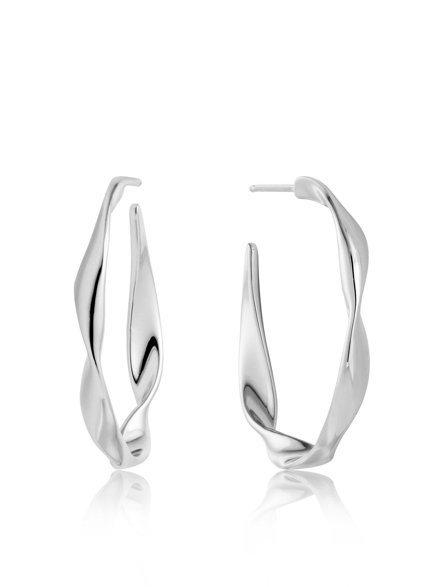 트위스트 후프 링 925 실버 귀걸이 E012-04H - 하고(HAGO)