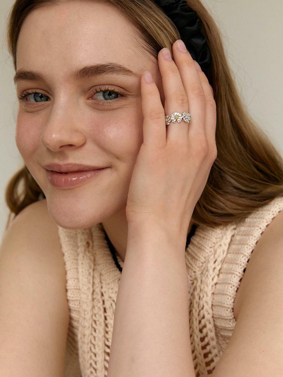 [silver925]Dandelion open ring - HAGO(하고)