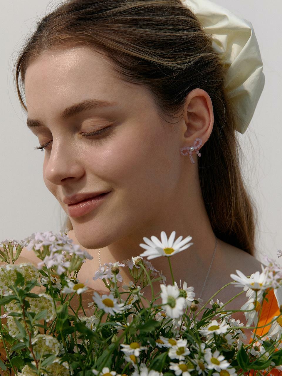 petit ribbon earring - HAGO(하고)