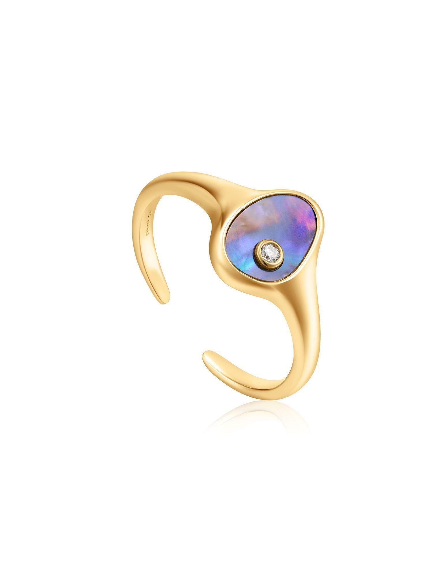 타이들 아발론스톤 엠블럼 시그니트 925 실버 사이즈조절 반지 R027-01G - 하고(HAGO)