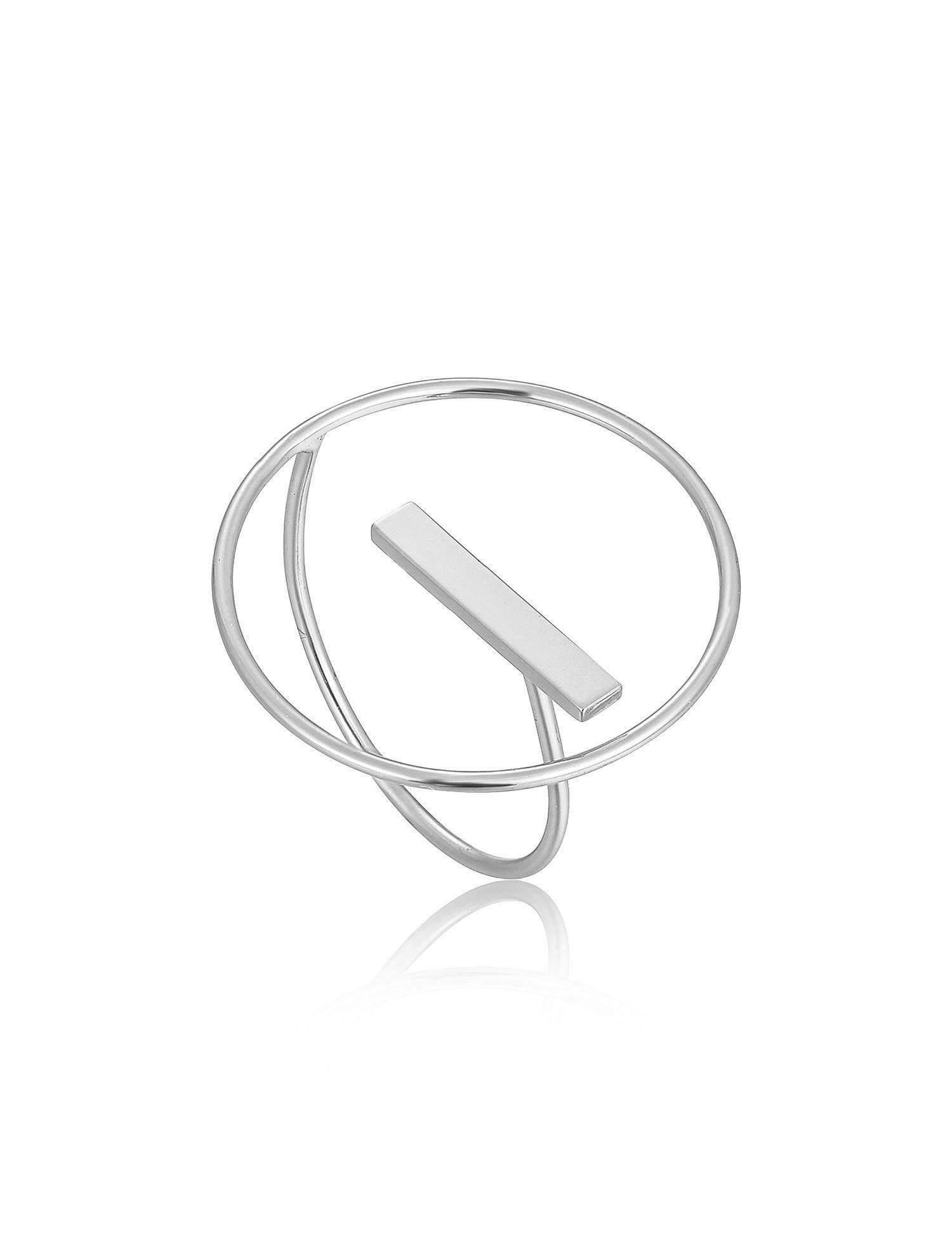 모던 써클 925 실버 사이즈조절 반지 R002-04H - HAGO(하고)