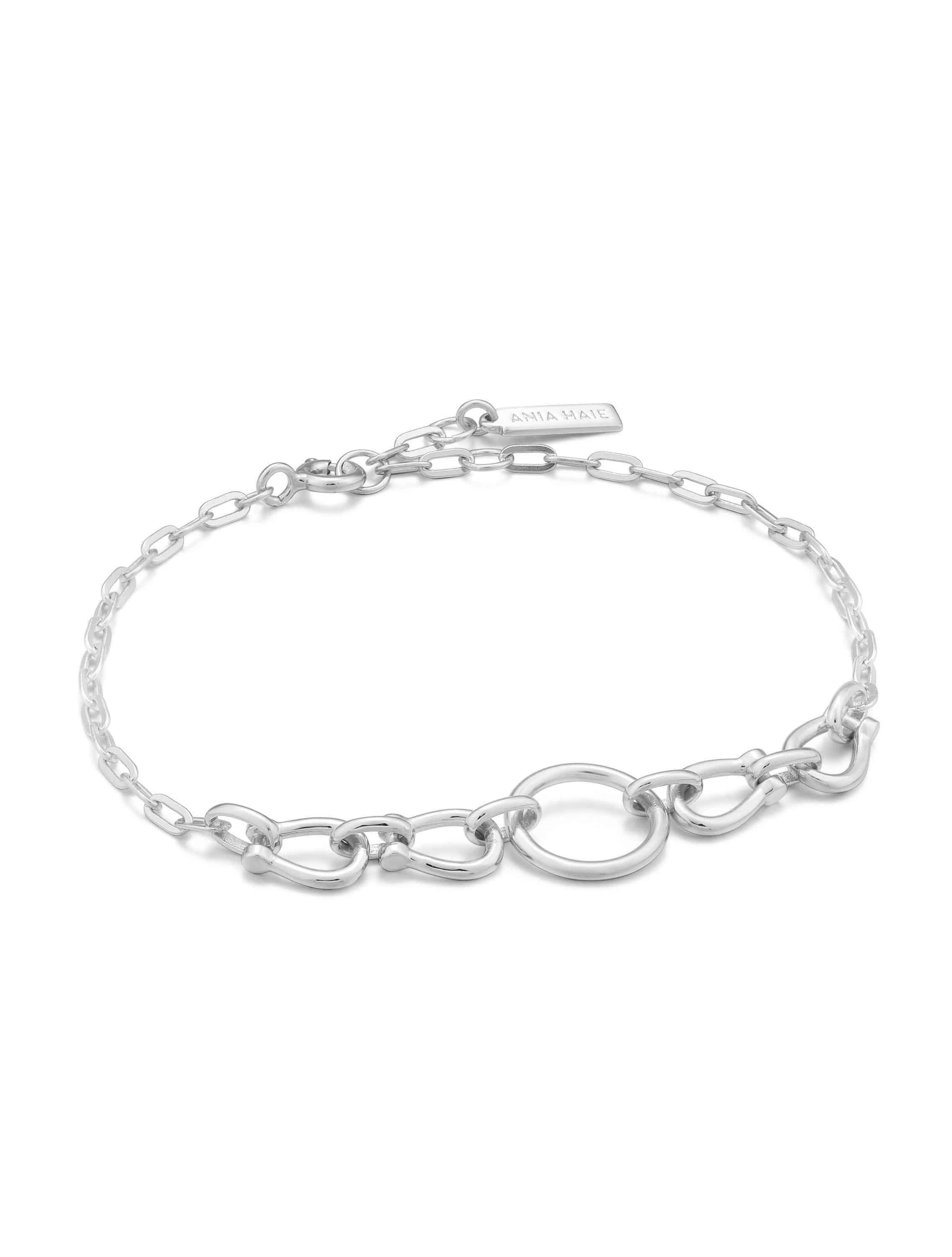 홀스슈 편자 모티프 링크 925 실버 팔찌 B021-04H - HAGO(하고)
