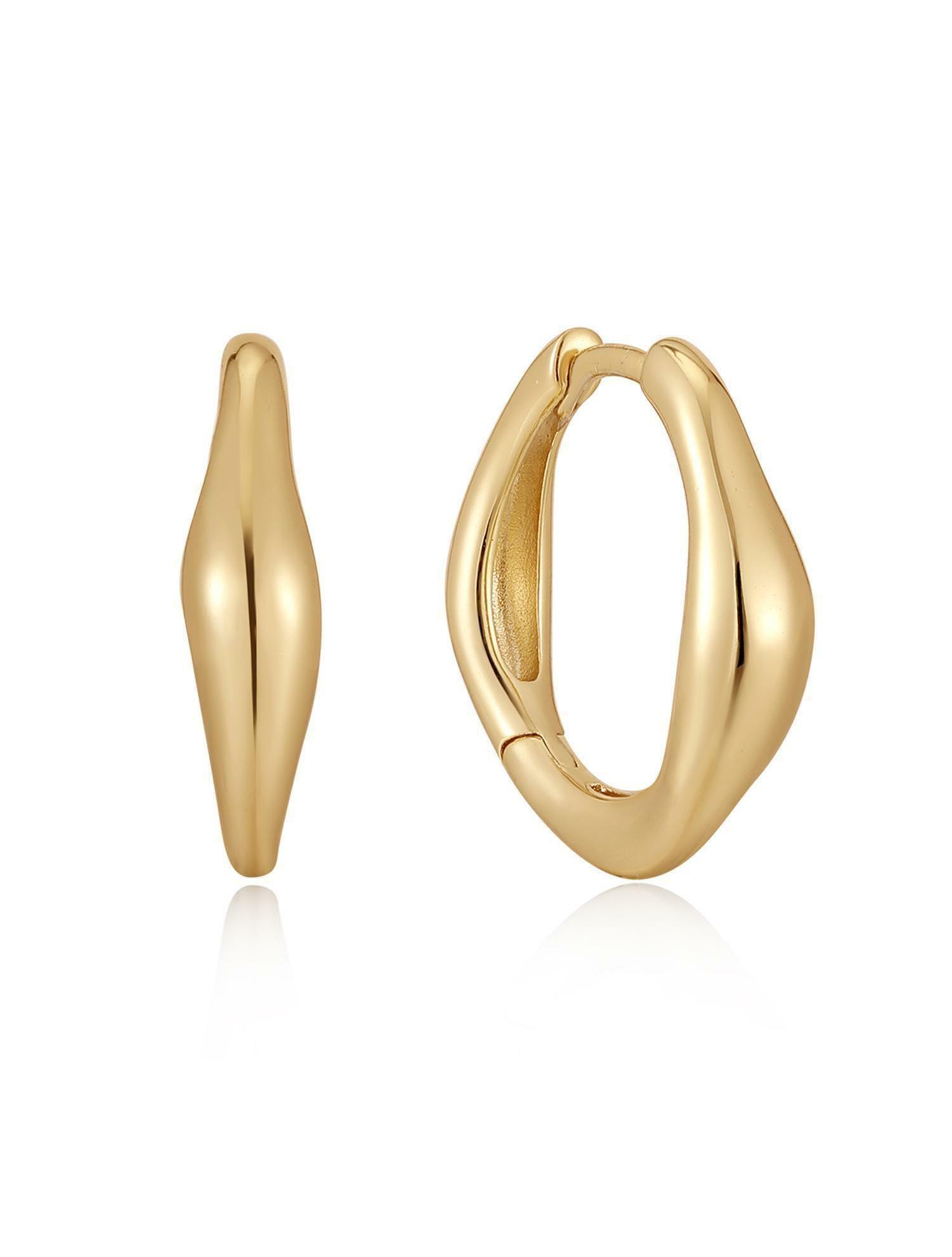 웨이브 허기 후프 925 실버 귀걸이 E044-03G - HAGO(하고)