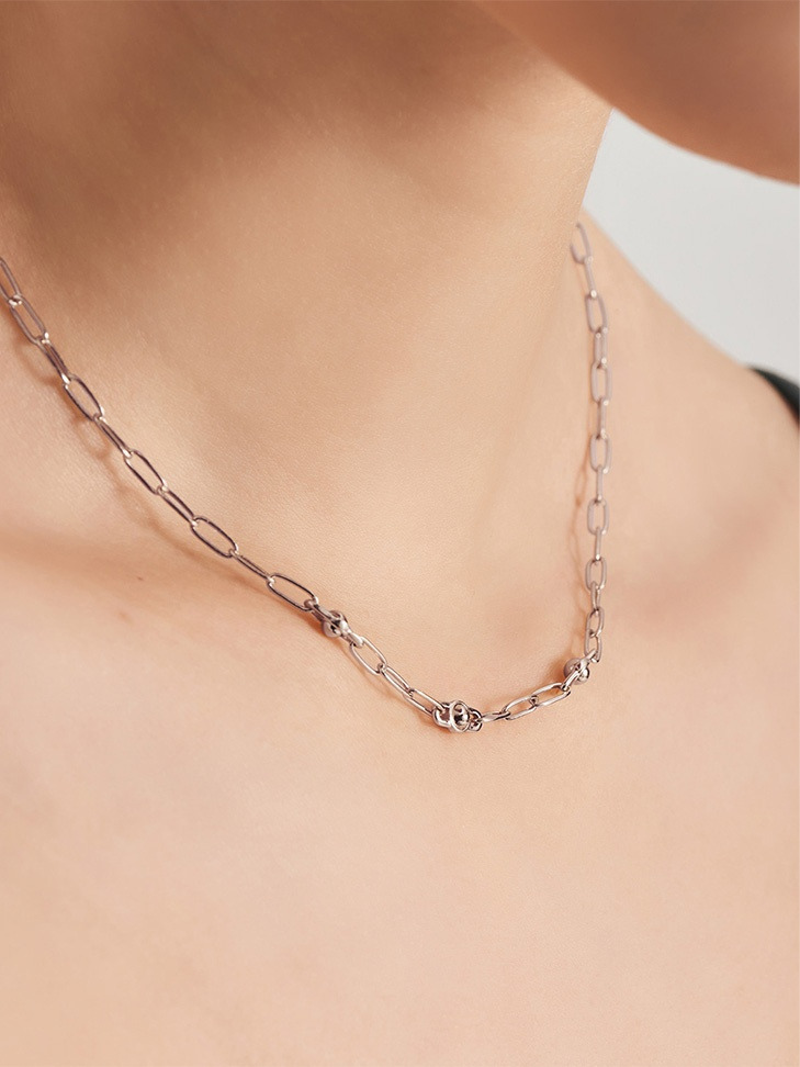 청키 체인 925 실버 목걸이N045-04H - HAGO(하고)