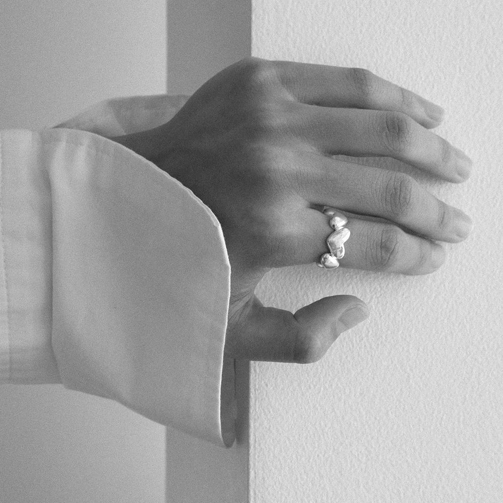 Heart Wave Ring (silver925) - HAGO(하고)