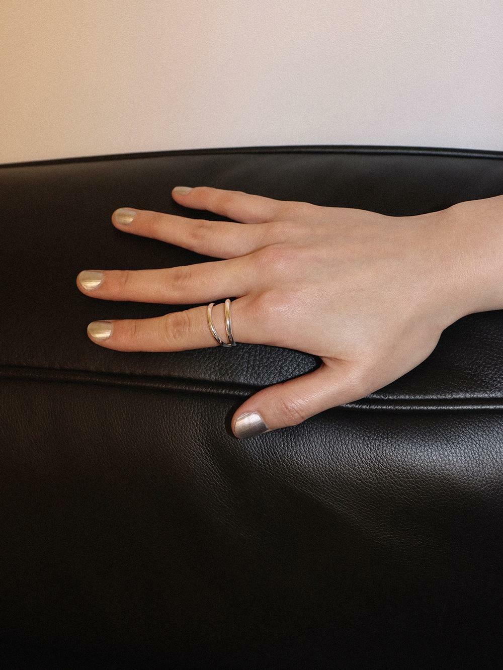 [ACC특가]Twin layered ring - HAGO(하고)