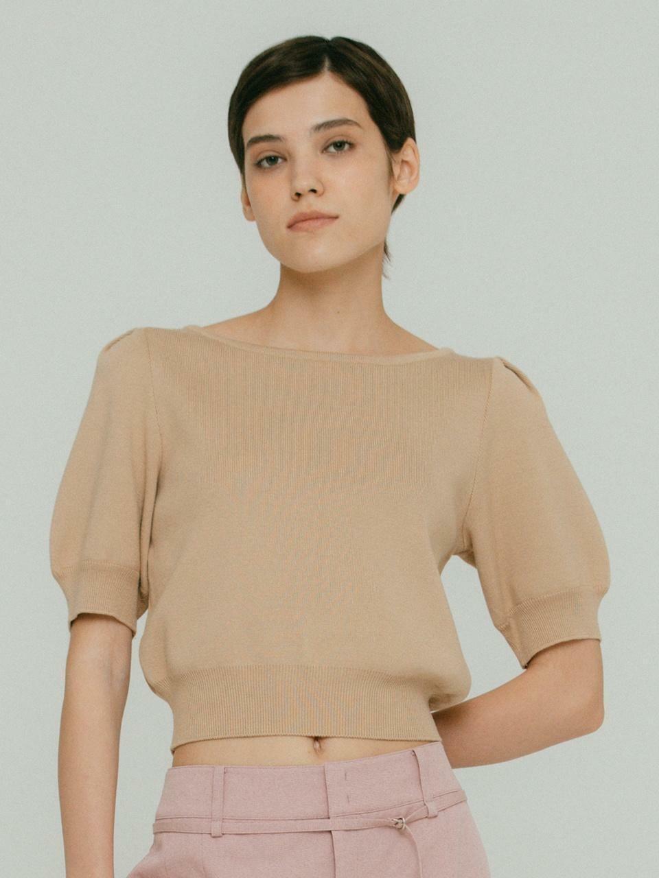 Kate Boat Neck Puff Knit VC2333PO003M - HAGO(하고)