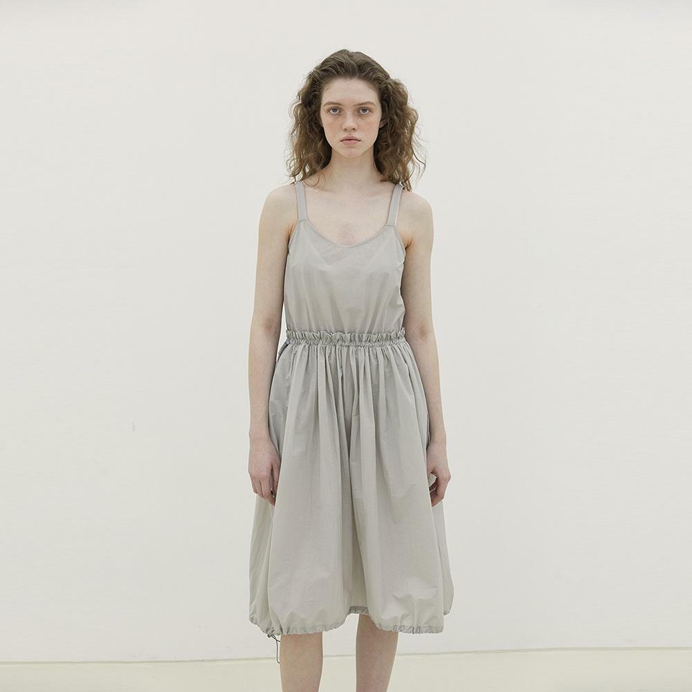Sleeveless String Dress_LIGHT GREY - HAGO(하고)