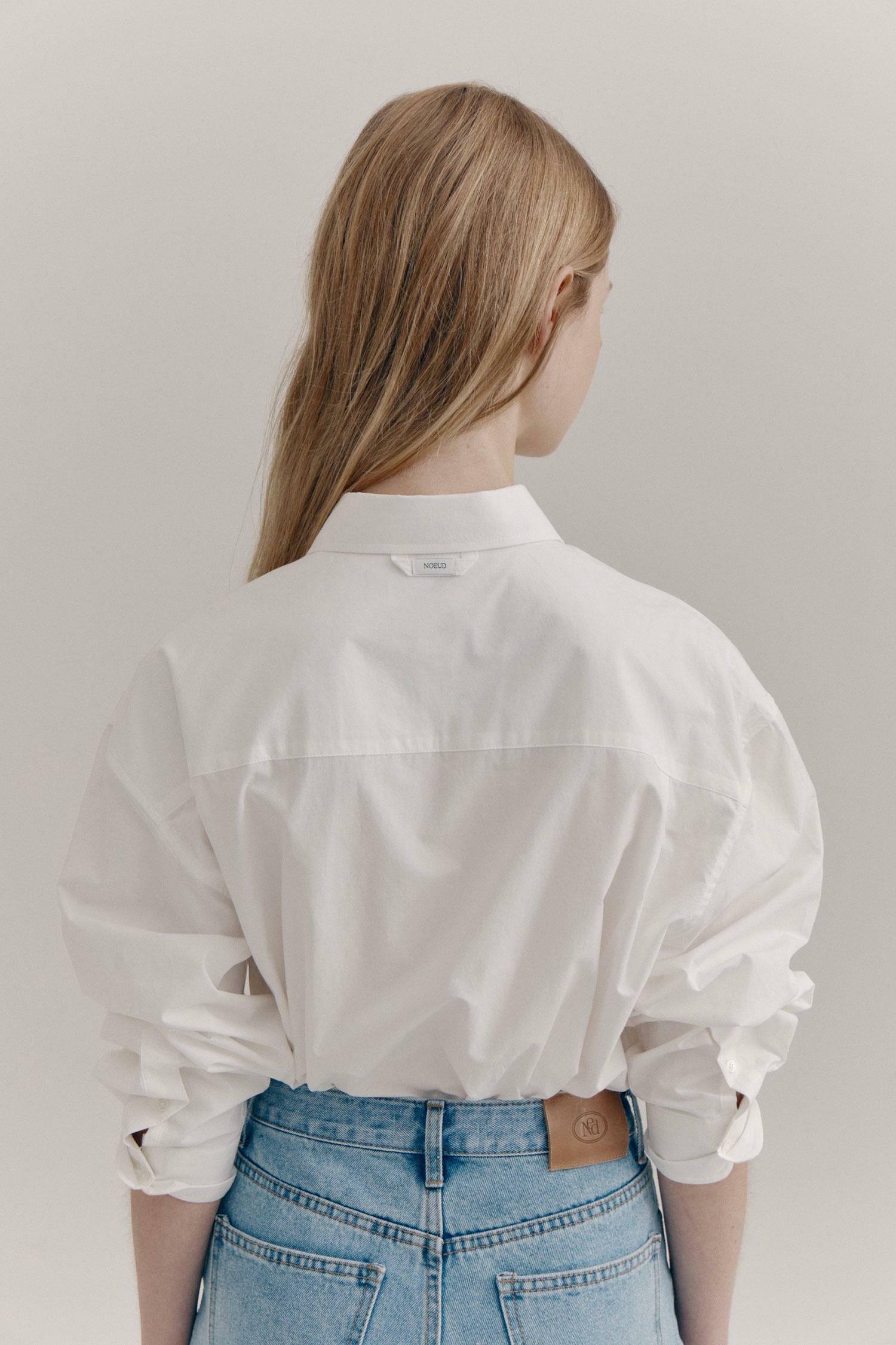 Basic cotton shirt (ivory) - HAGO(하고)