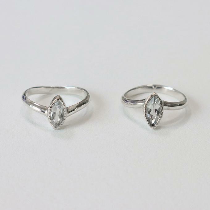 Single wave Ring(silver무도금) - 하고(HAGO)