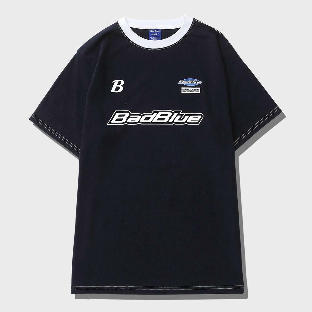 Racing Oversized Tee Navy - HAGO(하고)