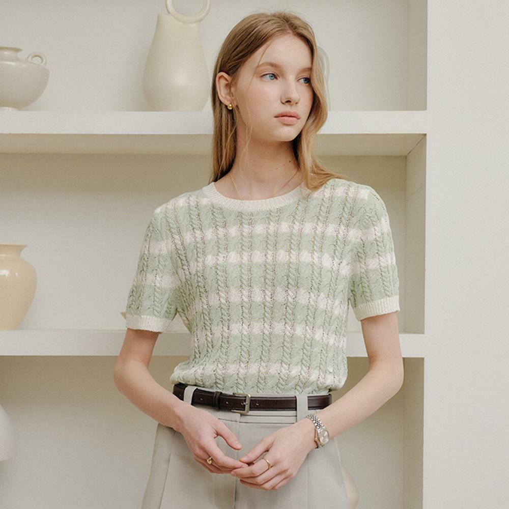 HELEN STRIPE KNIT_4colors - 하고(HAGO)