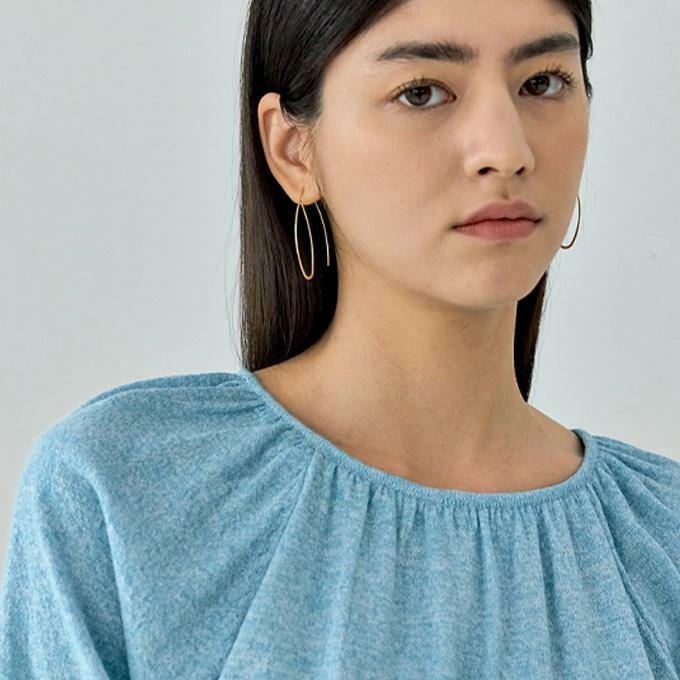 Boat Neck Shirring Knit Top - HAGO(하고)