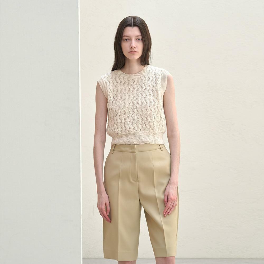 BERMUDA PANTS_YELLOW BEIGE - HAGO(하고)