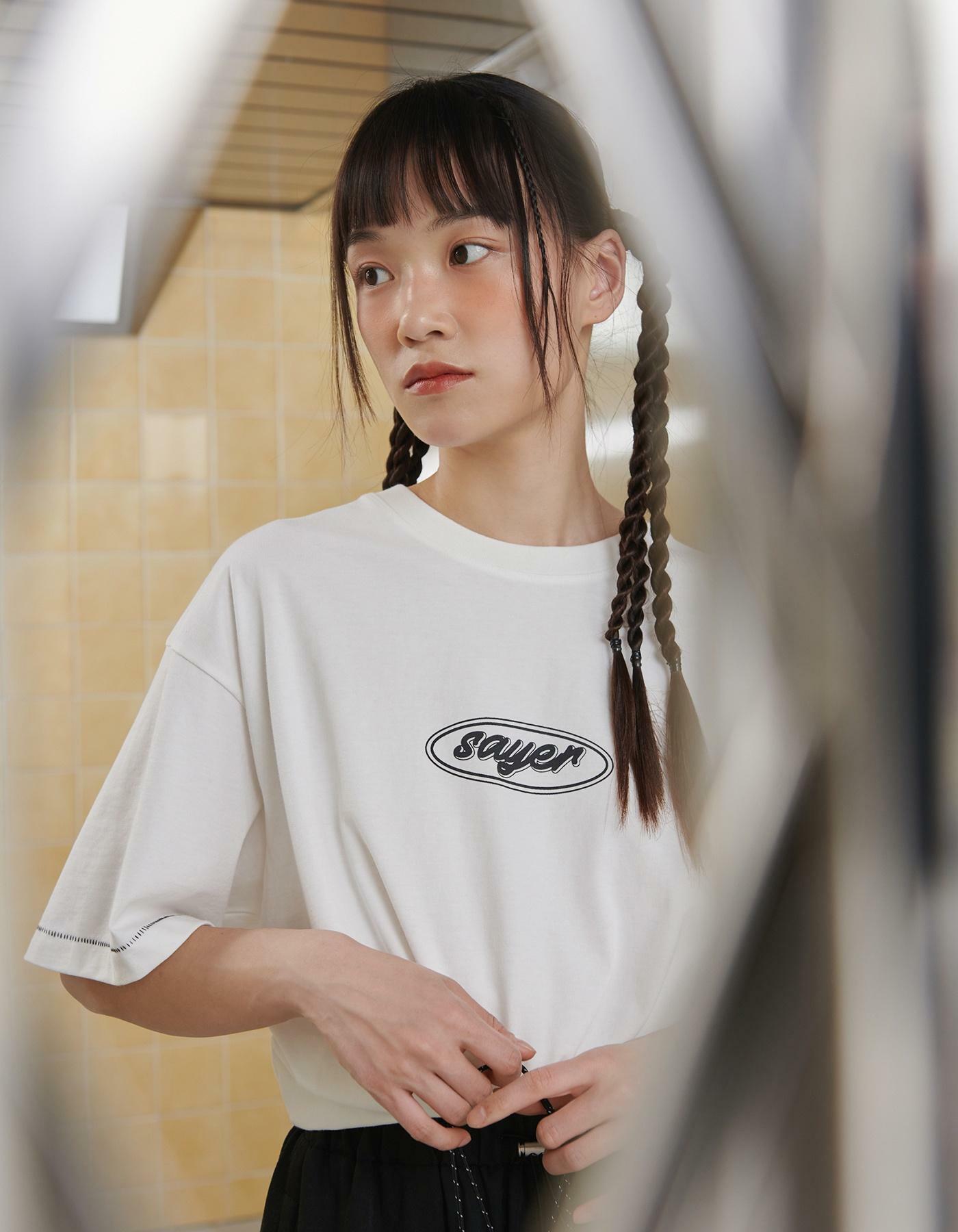 SAYER PRINT T SHIRT - WHITE - HAGO(하고)