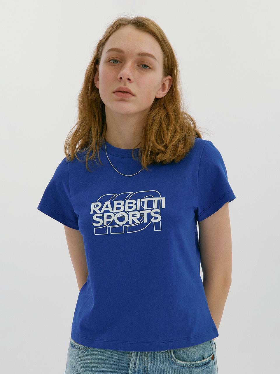 RB Sports Logo Slim Fit T-Shirts Navy - 하고(HAGO)