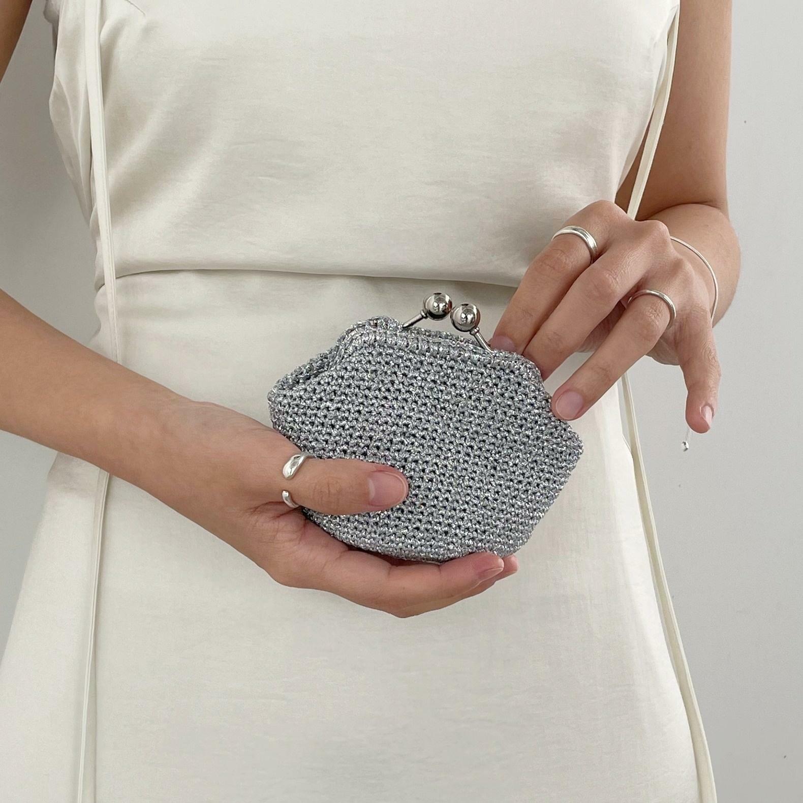 Coin pouch - silver - HAGO(하고)