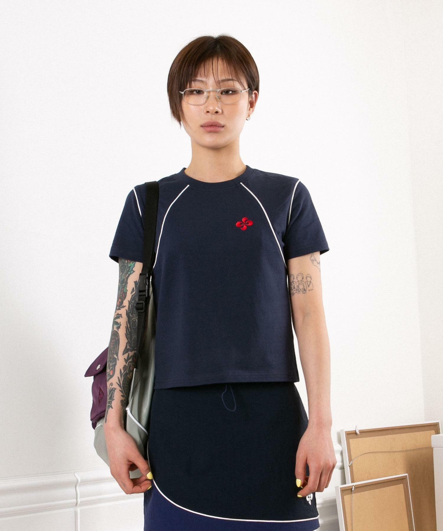 WAVE T-SHIRTS_NAVY - HAGO(하고)