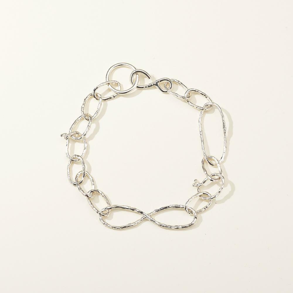 Signature Handmade Chain Bracelet Silver - HAGO(하고)