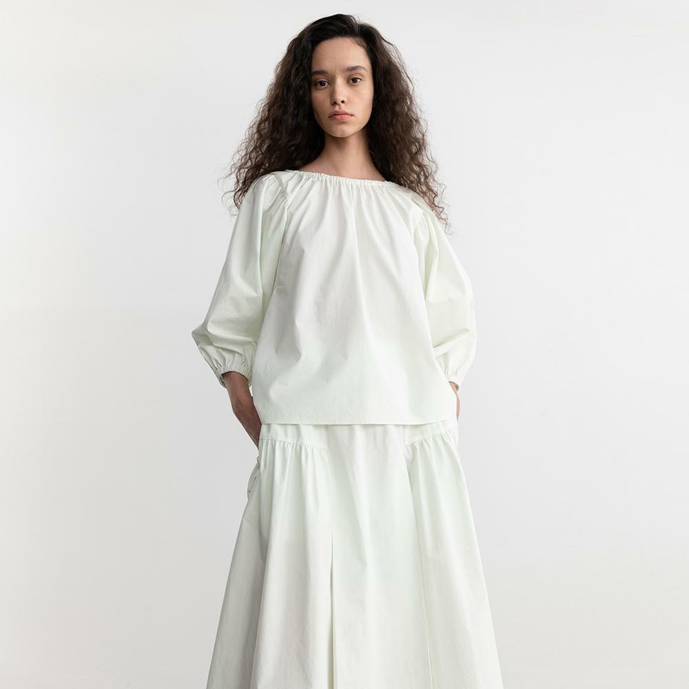 VOLUME BLOUSE_MINT - 하고(HAGO)