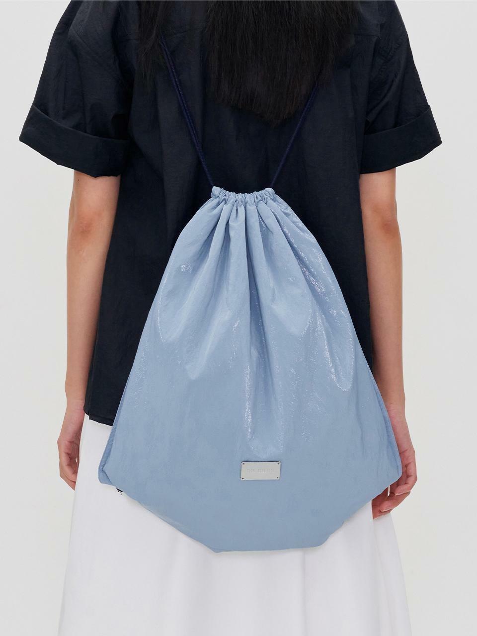SHIMMER DRAWSTRING BACKPACK OCEAN - 하고(HAGO)