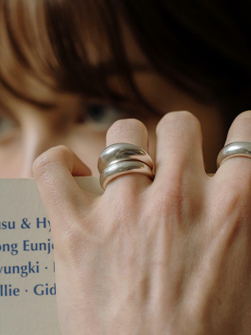 [Silver925]SD020 basic curve ring - 하고