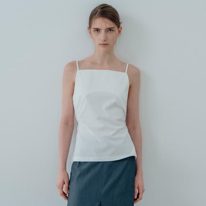 String Sleeveless Slit Top_Ivory - HAGO(하고)