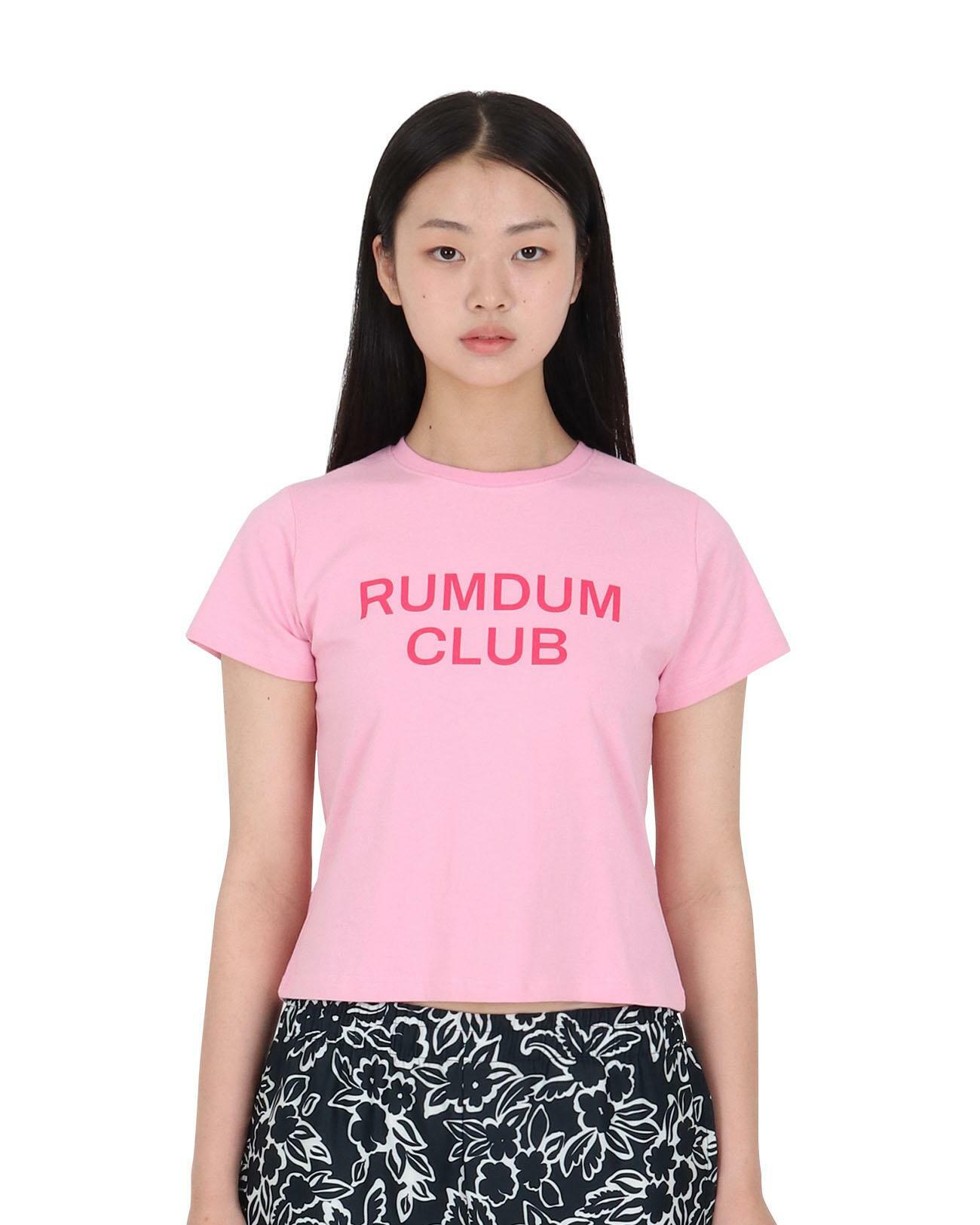 RUMDUM CLUB T-SHIRT, PINK - 하고