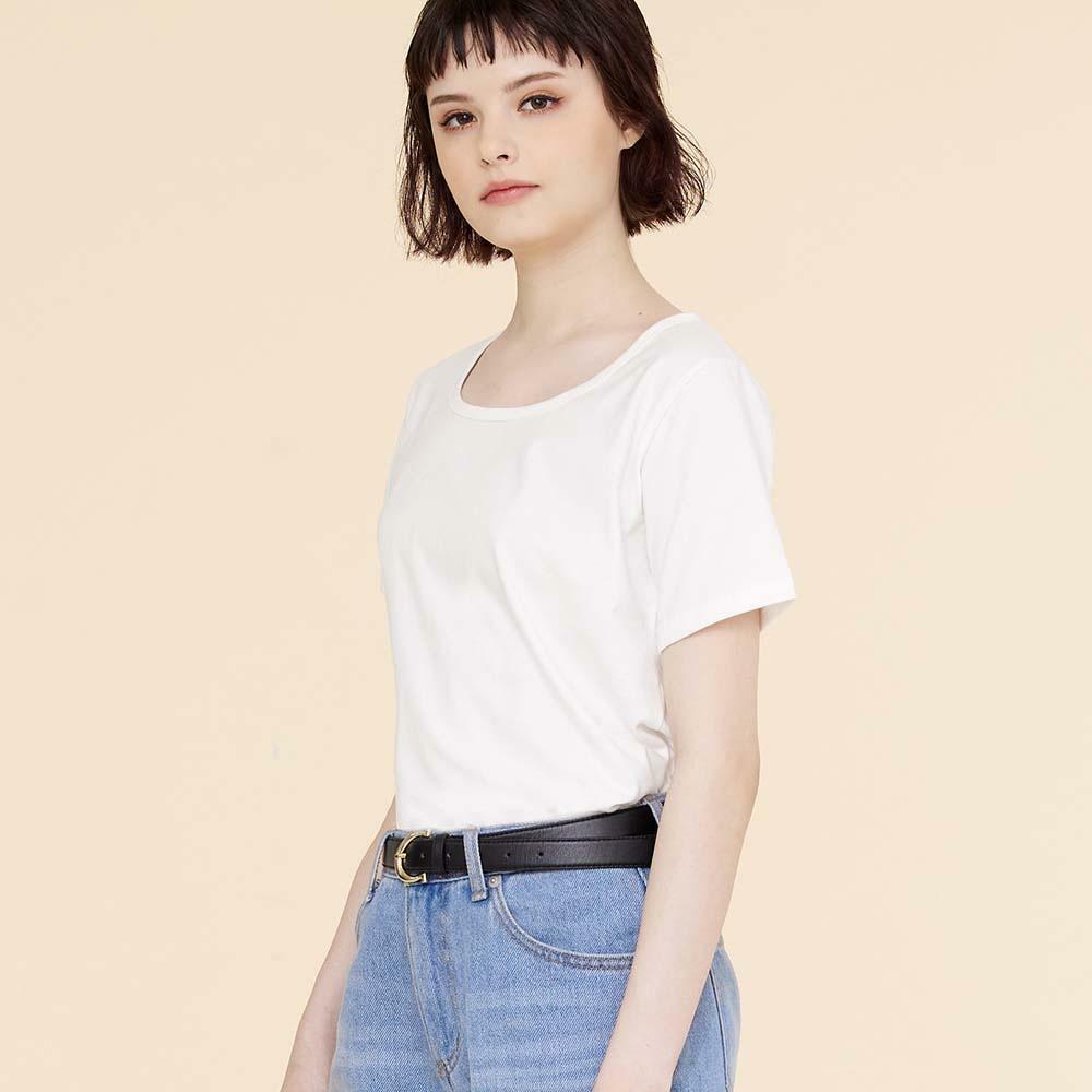 U Neck Round T(4Color) - HAGO(하고)