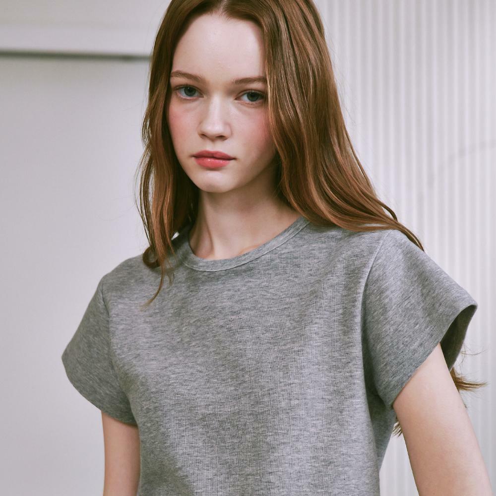 SOFT TERRY BASIC SHORT SLEEVE GREY - HAGO(하고)