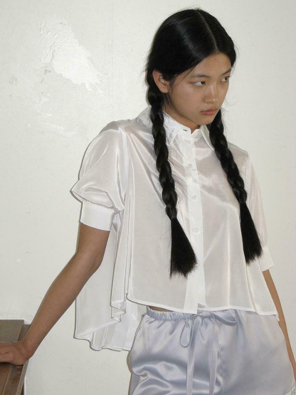 PUFF HALF BLOUSE (WHITE) - HAGO(하고)