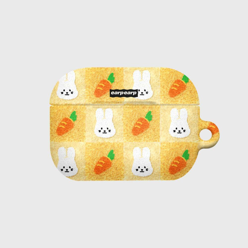 CHECKER BOARD CARROT POPO-YELLOW(에어팟프로-하드) - HAGO(하고)
