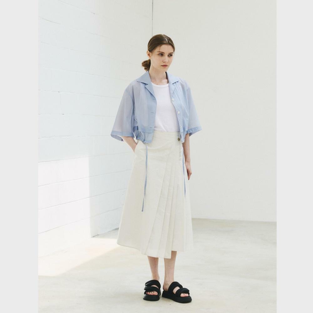 Sheer string shirts (light violet) - HAGO(하고)