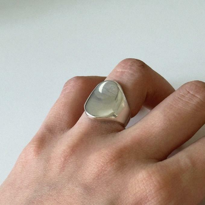 silver925 flat ring - HAGO(하고)