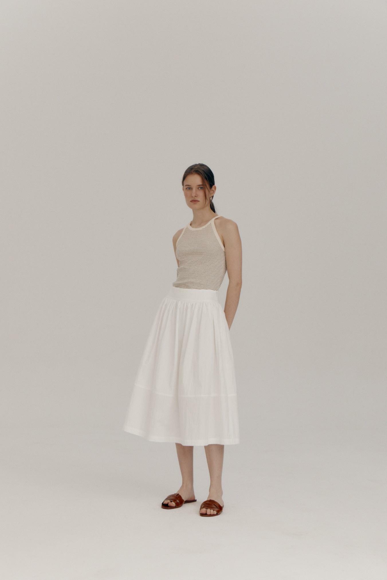 [2차]Rustling hul skirt (Ivory) - HAGO(하고)