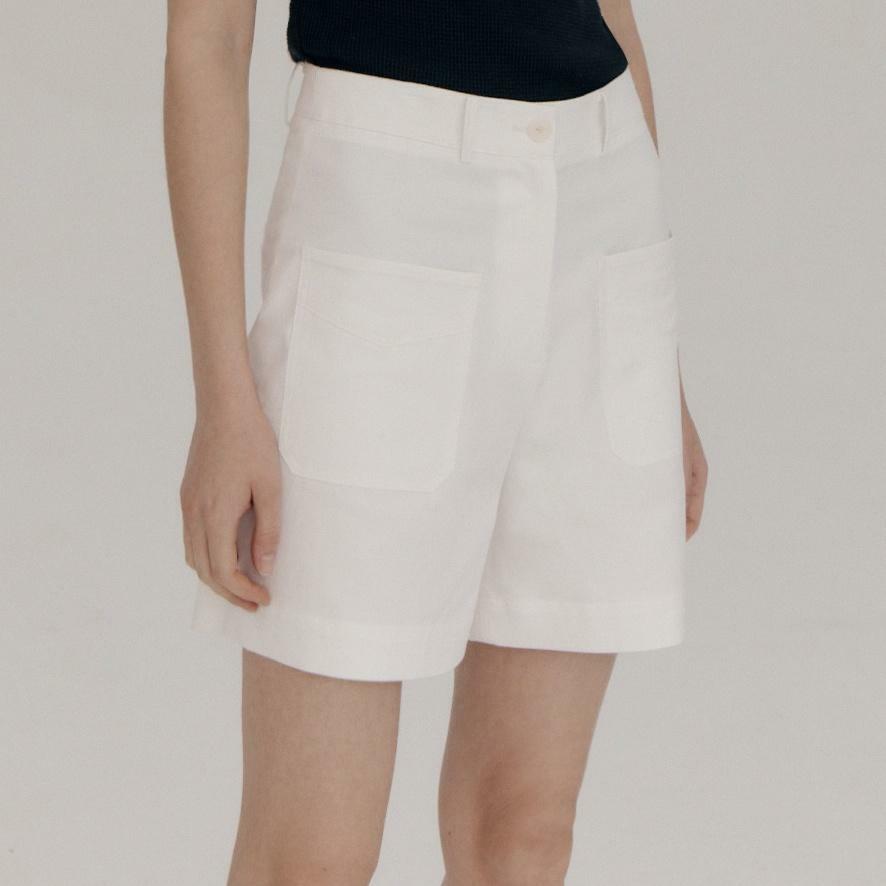 Pocket half pants (Ivory) - HAGO(하고)
